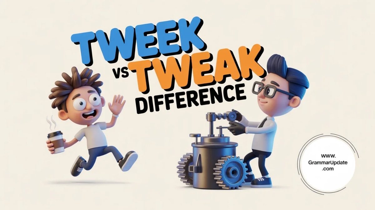 Tweek vs Tweak Difference and Correct Usage - Grammar Update