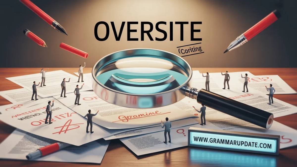 Oversight vs Oversite Differences and Usage - Grammar Update