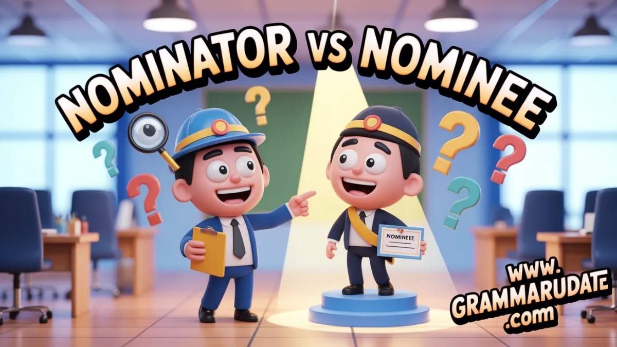 Nominator vs Nominee Differences and Definition - Grammar Update