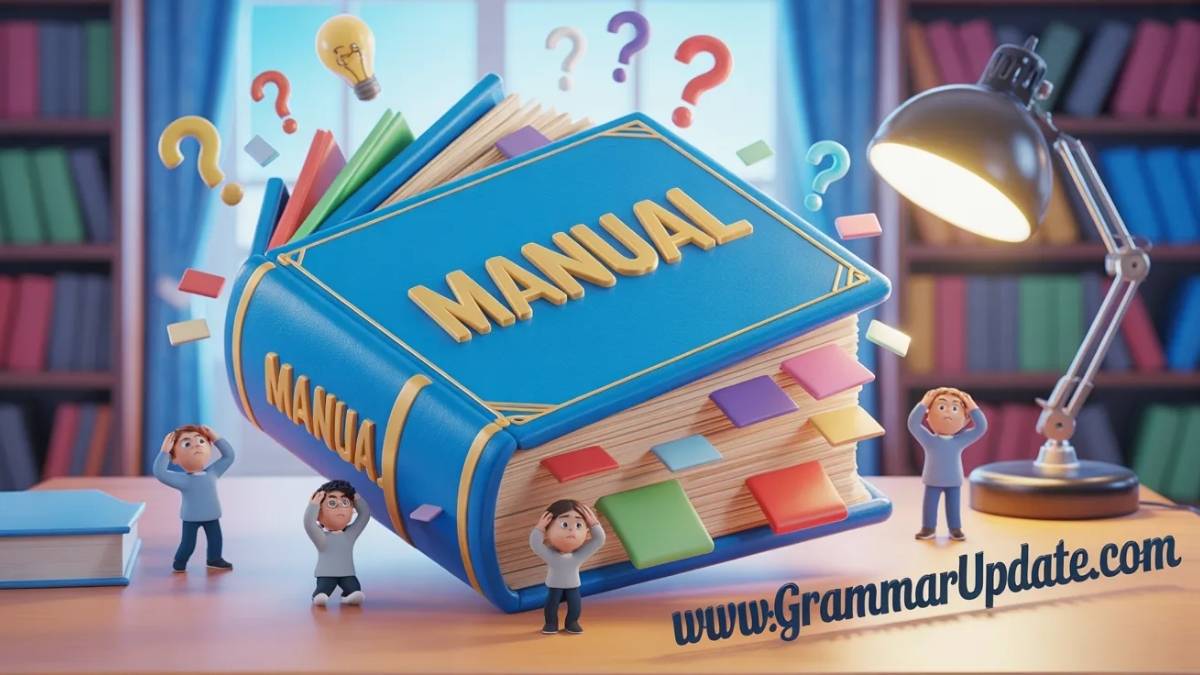 Manuel vs Manual When to Use Each One in Writing - Grammar Update
