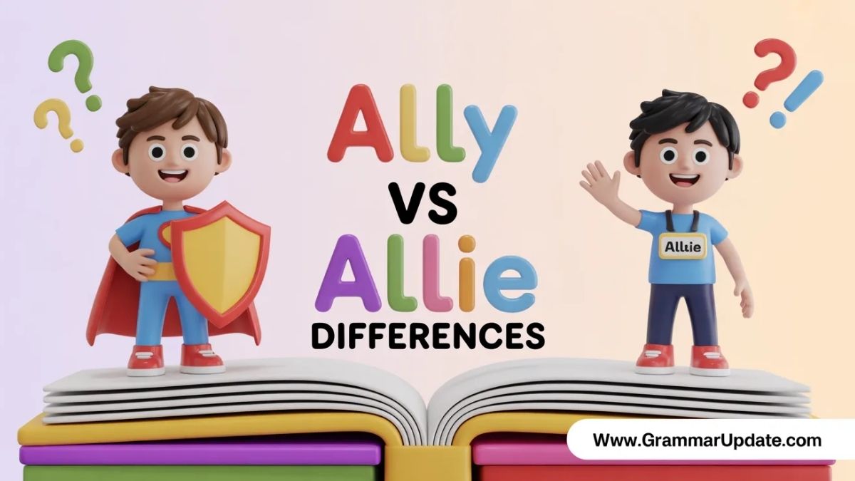 Ally vs Allie Differences and Correct Usage - Grammar Update
