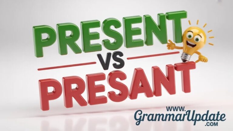 Present vs Presant Differences and Correct Usage - Grammar Update