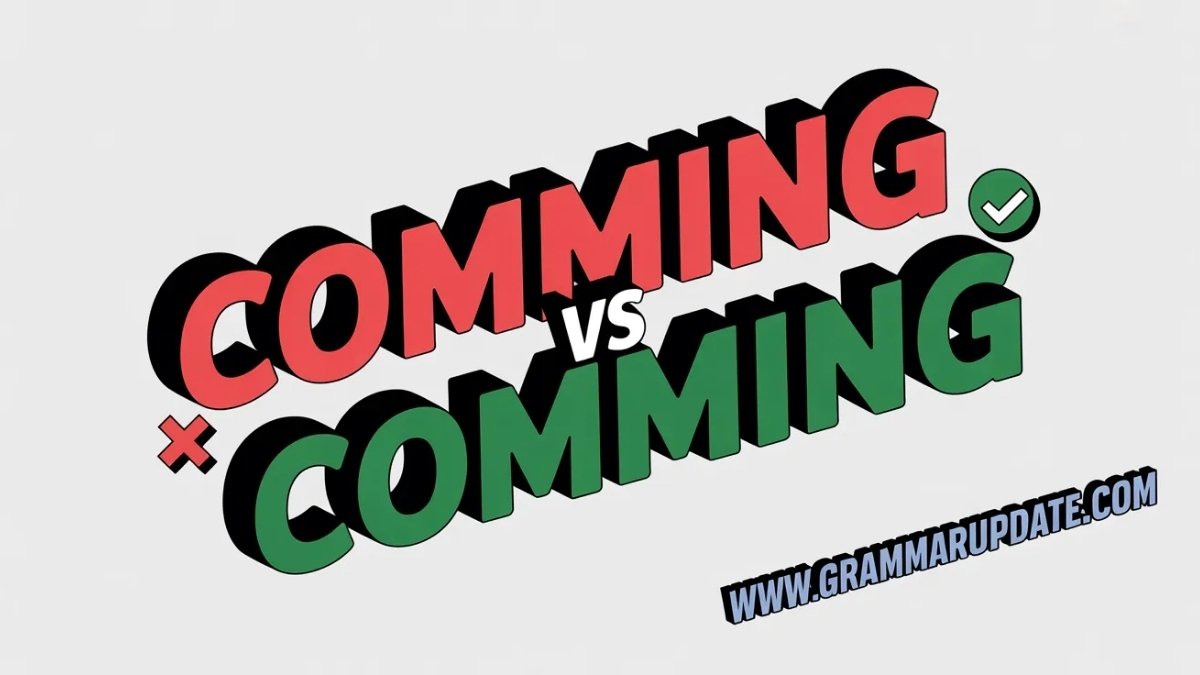 Comming vs Coming Difference and Correct Usage - Grammar Update