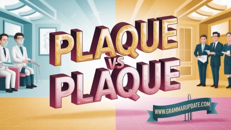 Placque vs Plaque Difference and Correct Usage - Grammar Update
