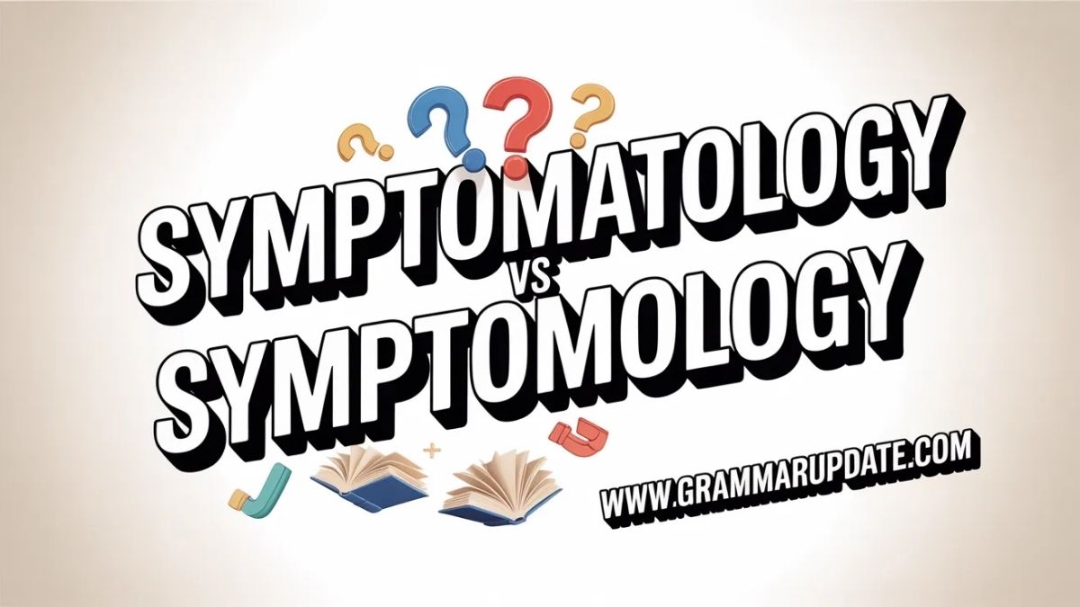 Symptomatology vs Symptomology Differences and Usage - Grammar Update