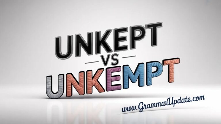 Unkept vs Unkempt Difference and Usage - Grammar Update