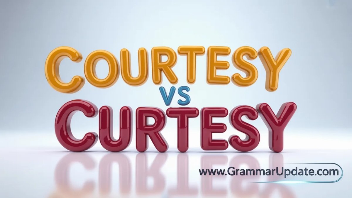 Courtesy vs Curtesy Usage and Common Mistakes - Grammar Update