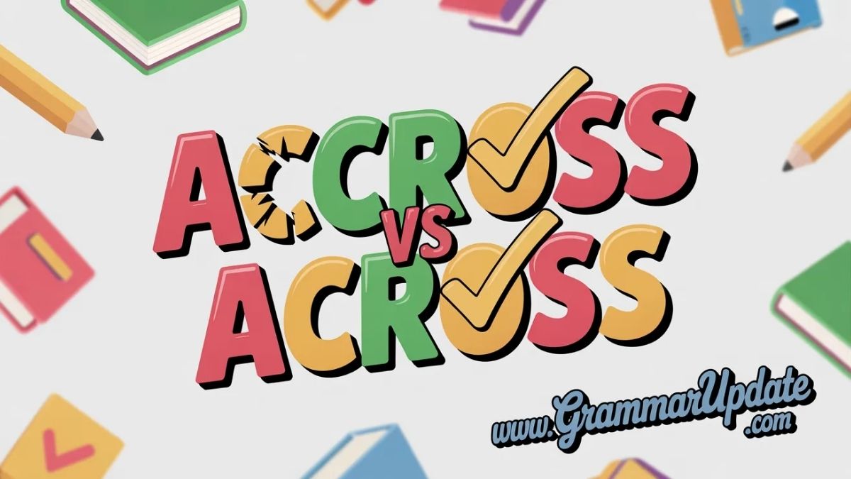 Accross vs Across, Which Is the Correct Spelling? - Grammar Update