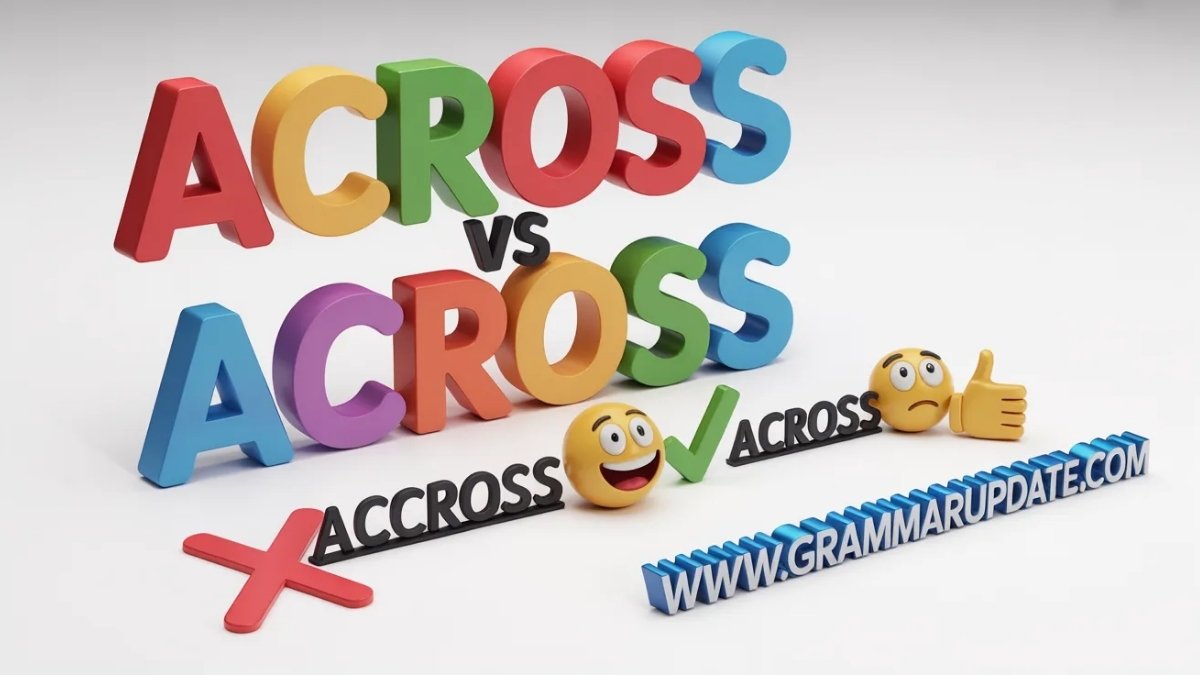 Accross vs Across, Which Is the Correct Spelling? - Grammar Update