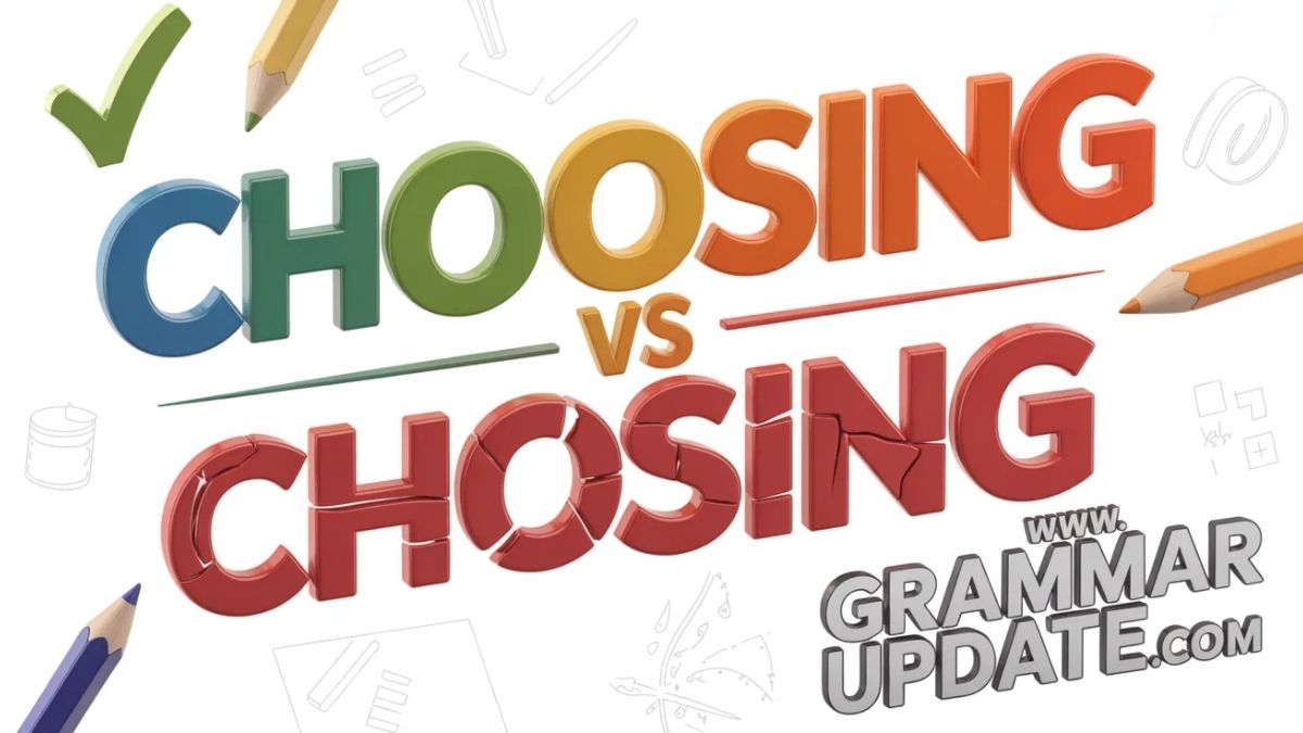 Choosing vs Chosing, How to Spell Choosing Correctly - Grammar Update