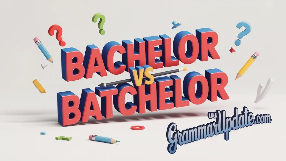 Bachelor vs Batchelor Difference and Correct Usage - Grammar Update