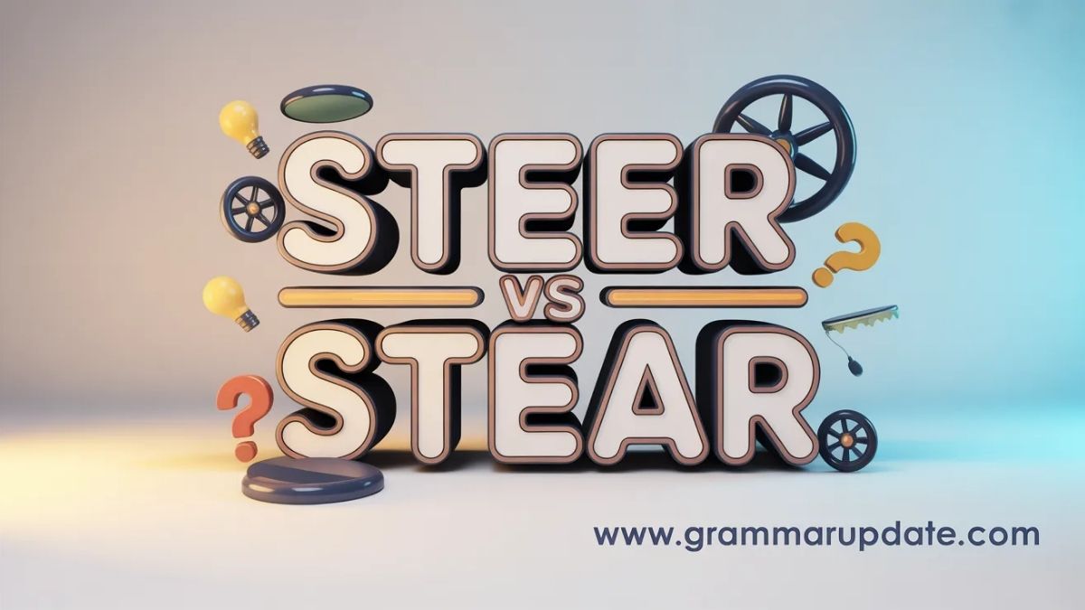 Steer vs Stear Spelling Mistake and Usage - Grammar Update