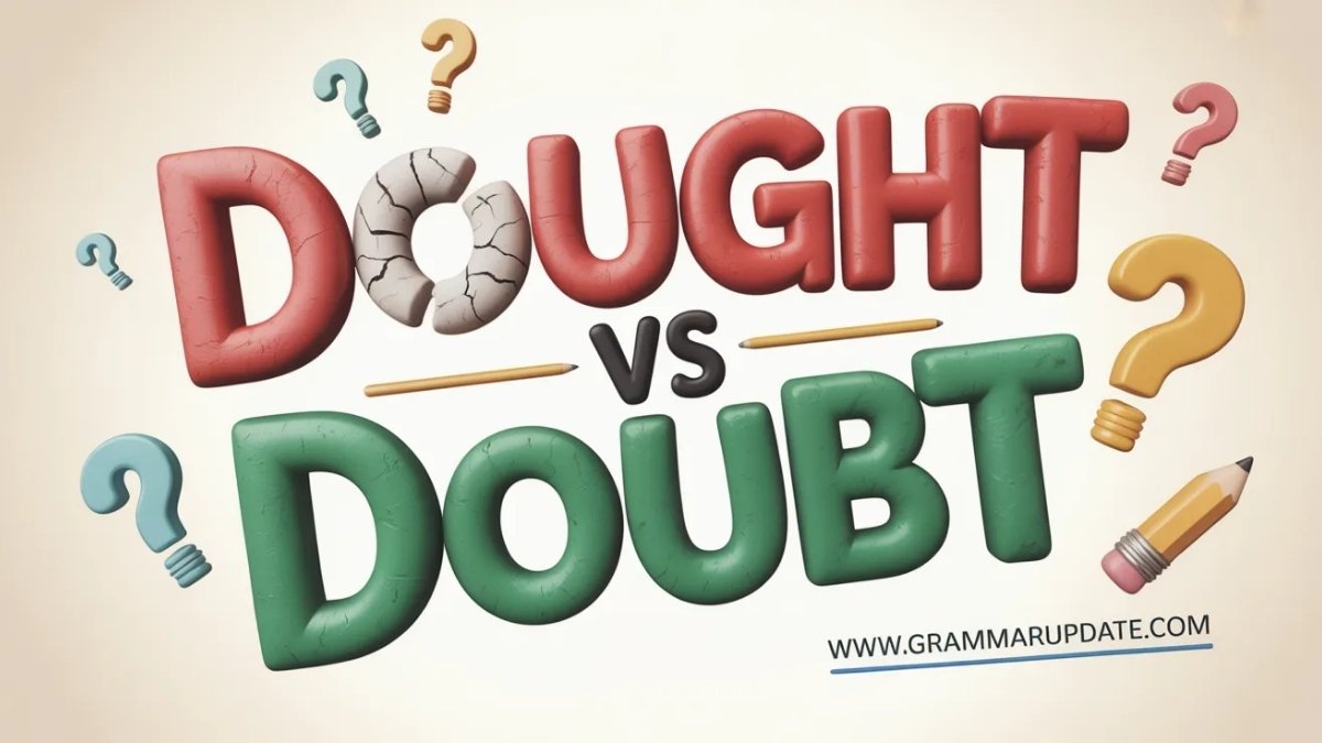 Dought vs Doubt Avoid Common English Mistakes - Grammar Update