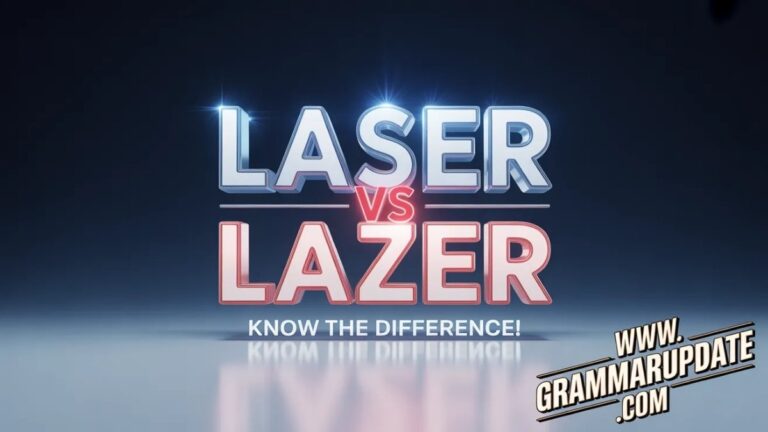 Laser vs Lazer know the Difference - Grammar Update