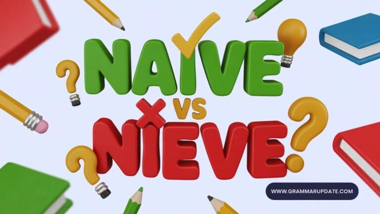 Naive vs Nieve, Which Spelling Is Correct and Usage? - Grammar Update