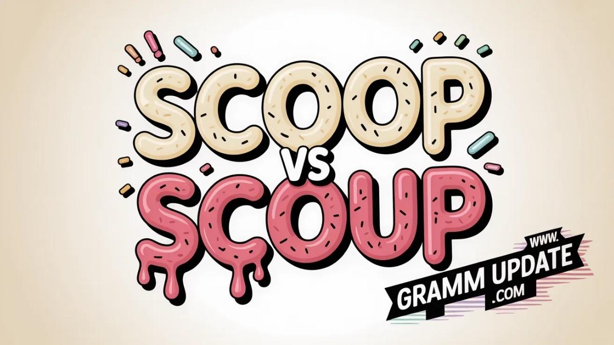 Scoup vs Scoop Differences and Usage - Grammar Update