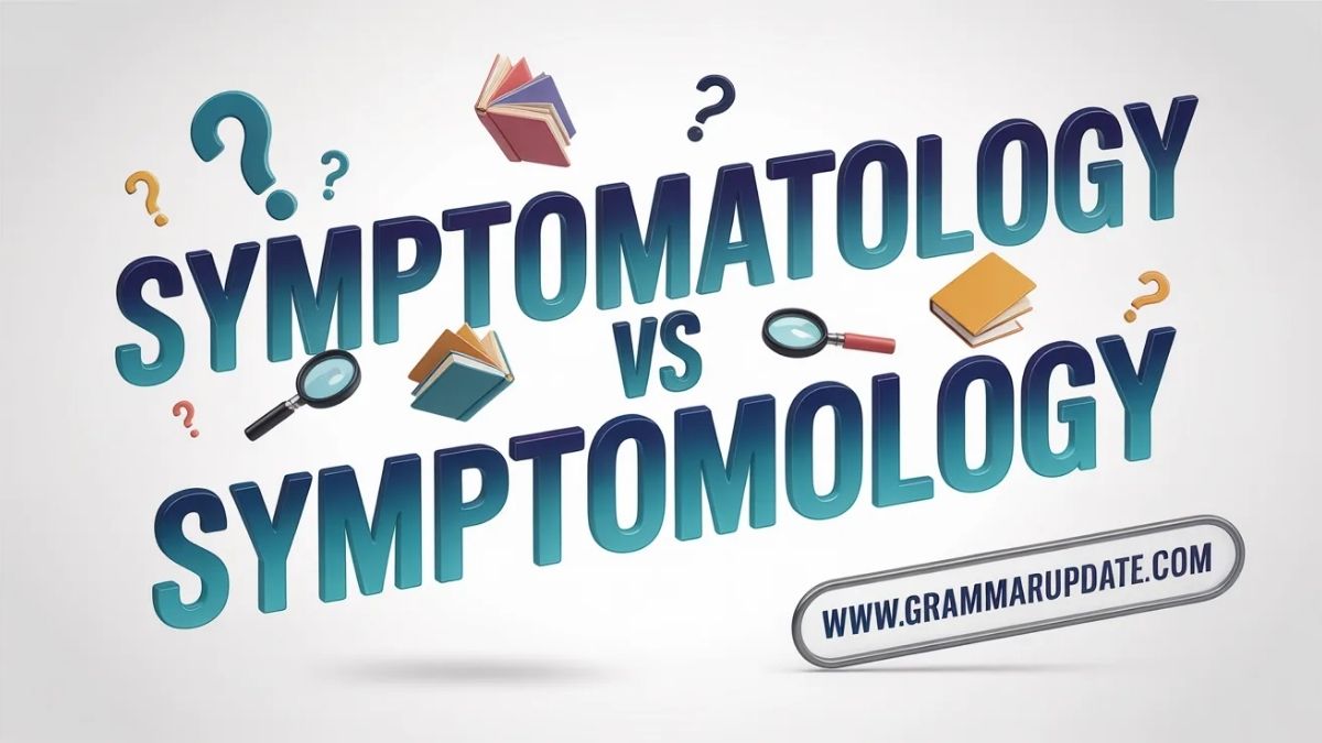 Symptomatology vs Symptomology Differences and Usage - Grammar Update