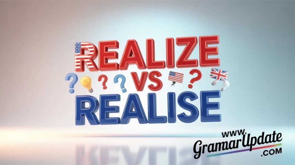 Realize vs Realise Which is Correct and Usage? - Grammar Update