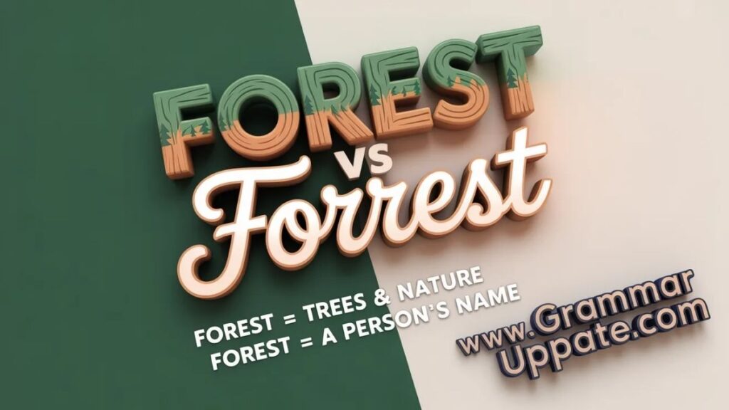 Forest vs Forrest Which Spelling Is Correct and Usage? - Grammar Update