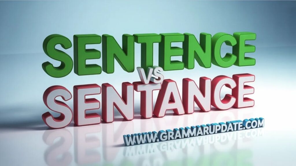 Sentence vs Sentance Which Spelling Is Correct? - Grammar Update