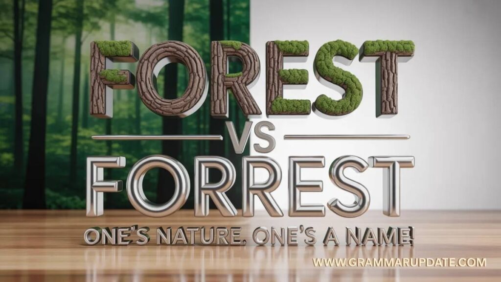 Forest vs Forrest Which Spelling Is Correct and Usage? - Grammar Update